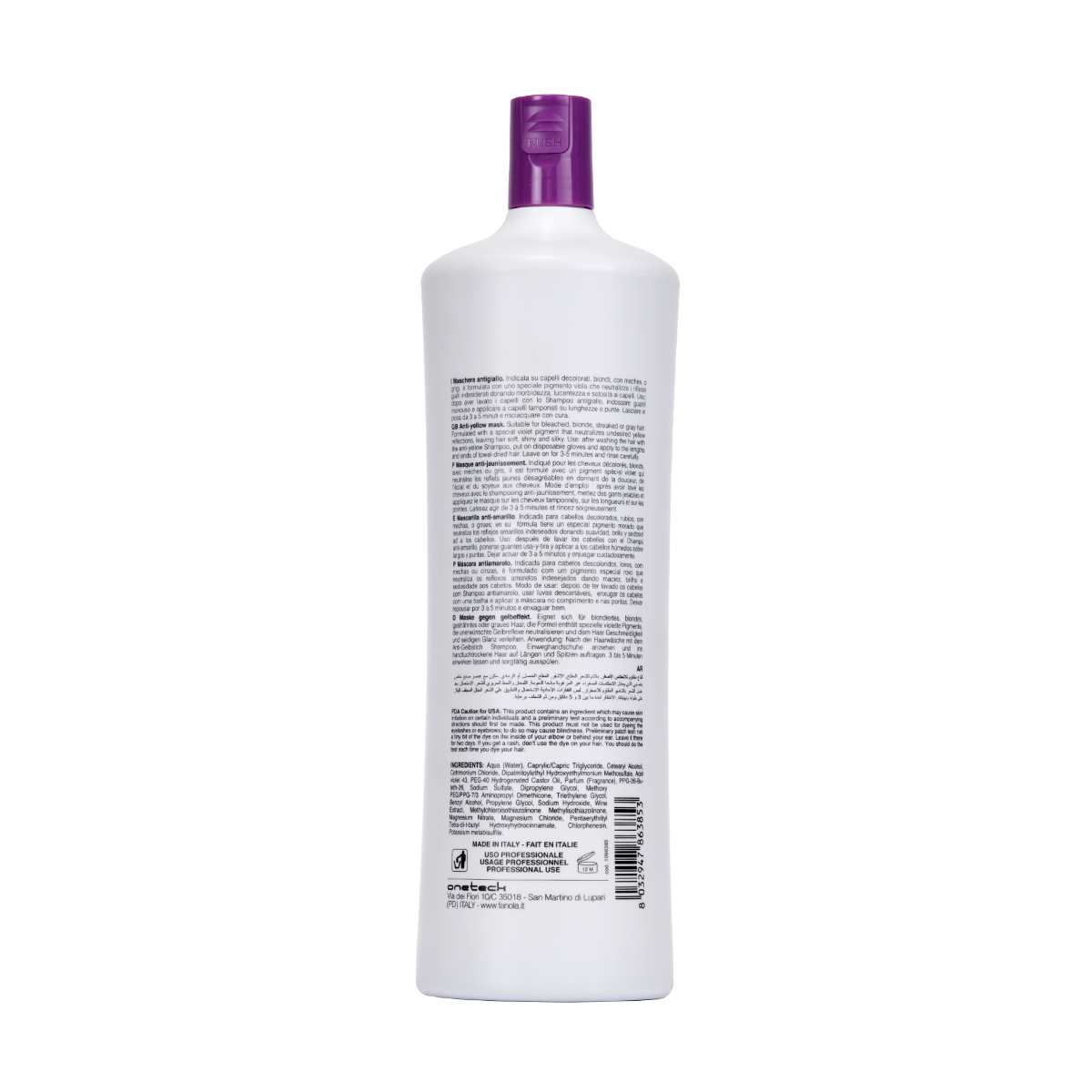 Fanola No Yellow Mask 1 Litre – Beautopia Hair & Beauty