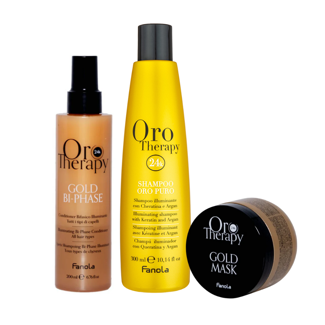 Fanola Orotherapy Gold Illuminating Trio Pack – Beautopia Hair & Beauty