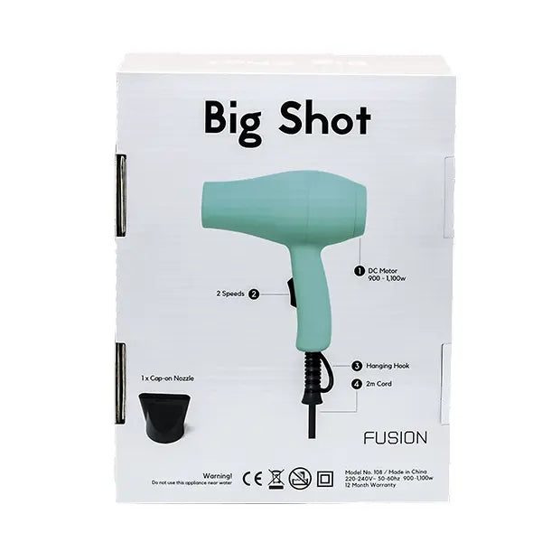 Fusion Big Shot Travel Dryer Teal – Beautopia Hair & Beauty
