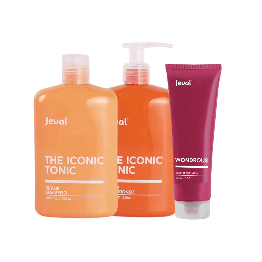 Jeval Iconic Tonic Ultimate Repair Trio Pack – Beautopia Hair & Beauty