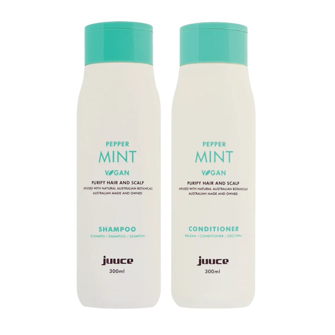 Juuce Peppermint Shampoo & Conditioner 300ml Duo – Beautopia Hair & Beauty