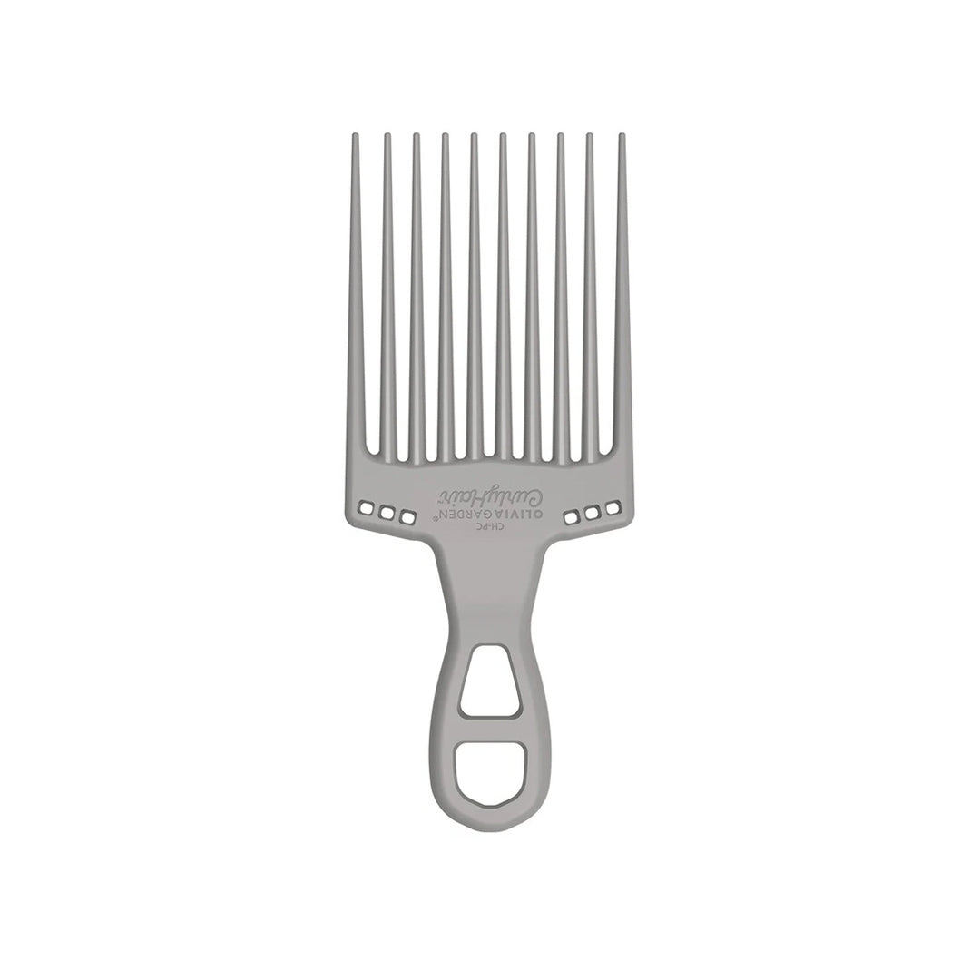 Olivia Garden Curly Hair Carbon Afro Comb 3-inch Grey – Beautopia Hair ...
