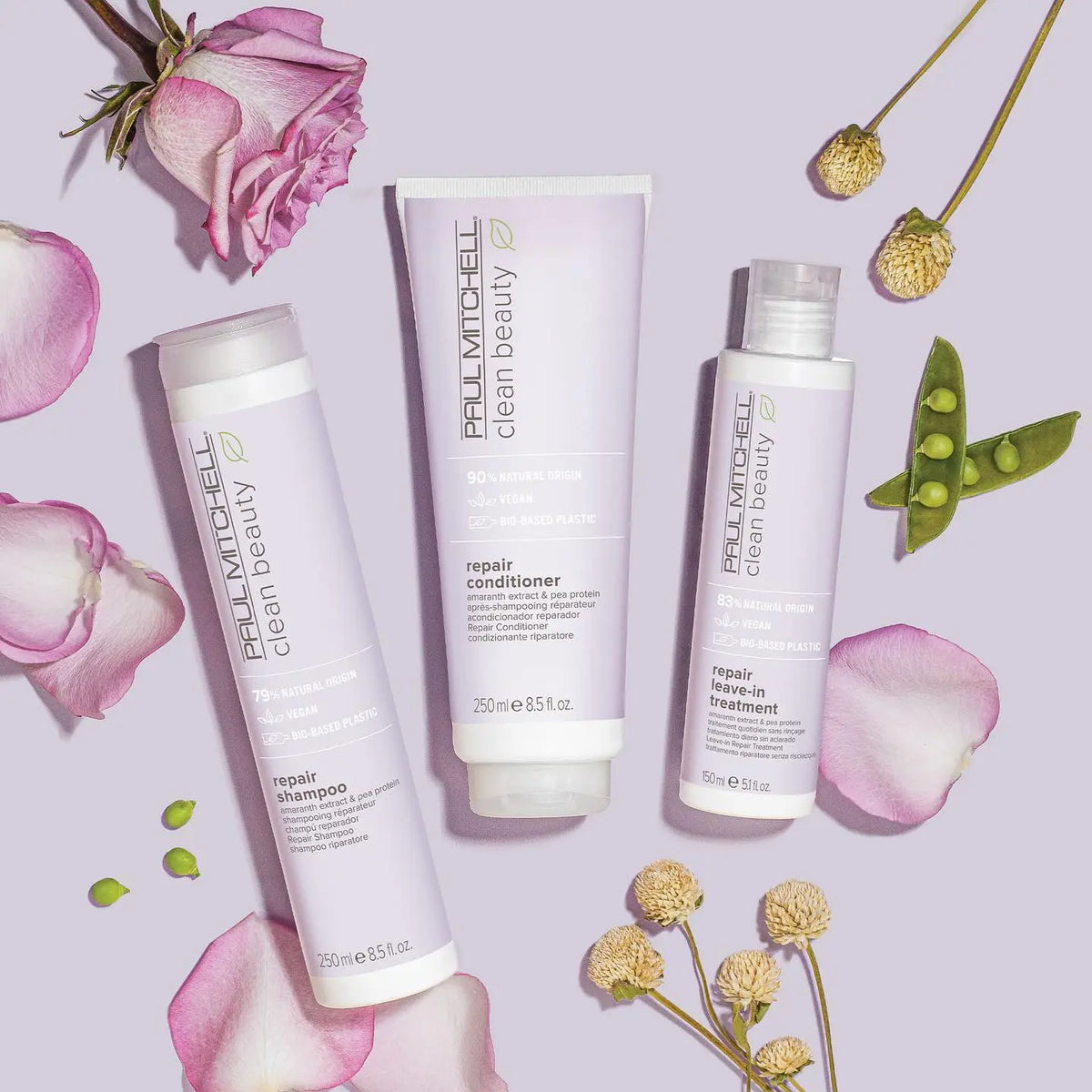 Paul Mitchell Clean Beauty Repair Shampoo, Conditioner, Treatment Trio ...