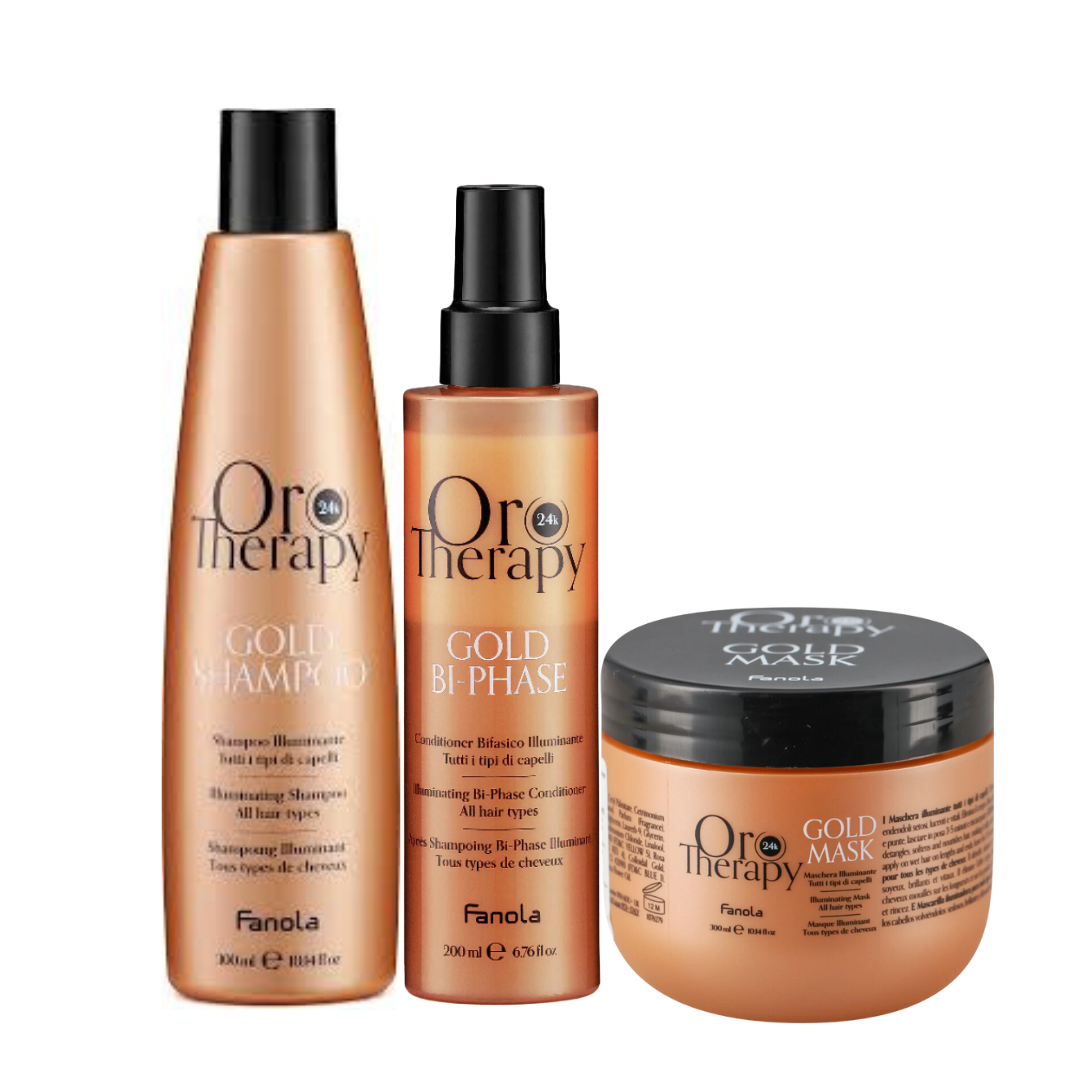 Fanola Orotherapy Gold Illuminating Trio Pack – Beautopia Hair & Beauty