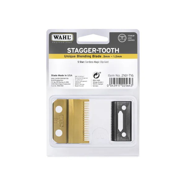 Wahl Magic Clip Gold Stagger Tooth Blade Set – Beautopia Hair & Beauty